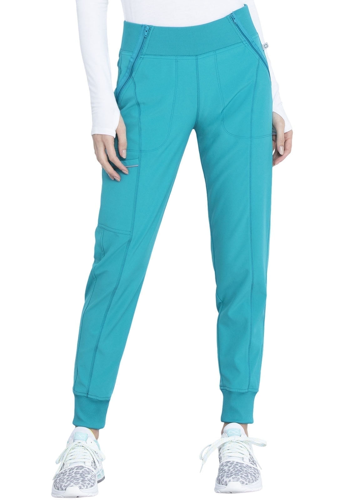 Infinity Cherokee Jogger Scrub Pants for Women Mid Rise Cargo Pocket ...