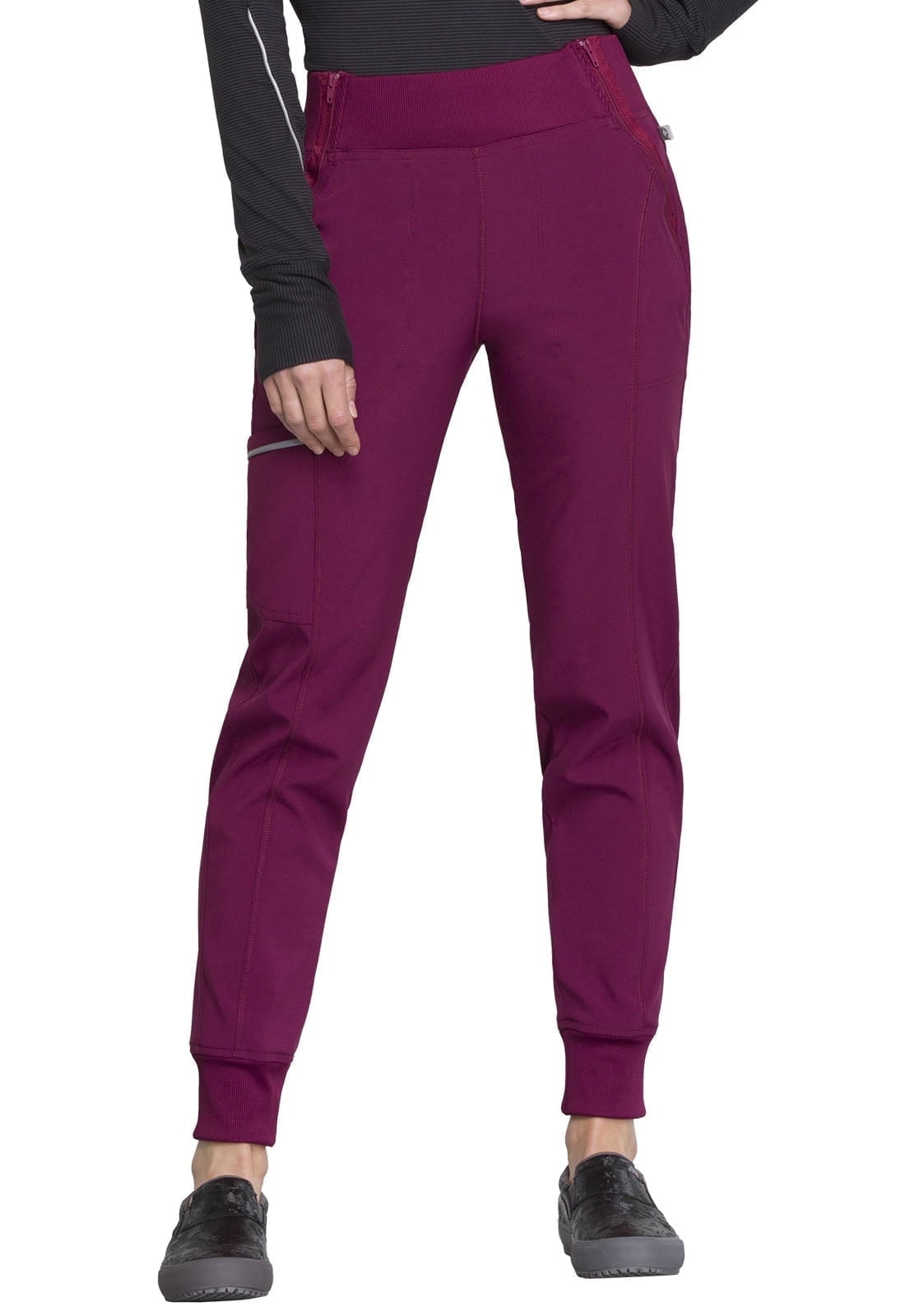 Infinity Cherokee Jogger Scrub Pants for Women Mid Rise Cargo Pocket ...