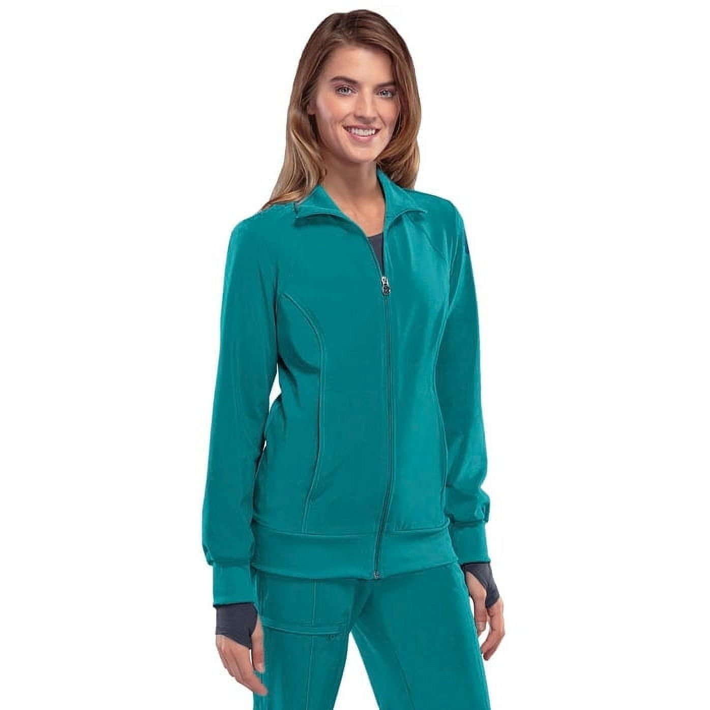 Infinity Cherokee Zip Front Scrub Jackets for Women, 4-Way Stretch ...