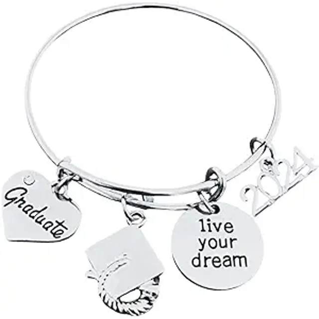 Infinity Collection 2024 Graduation Charm Bracelet, Girls Graduation ...