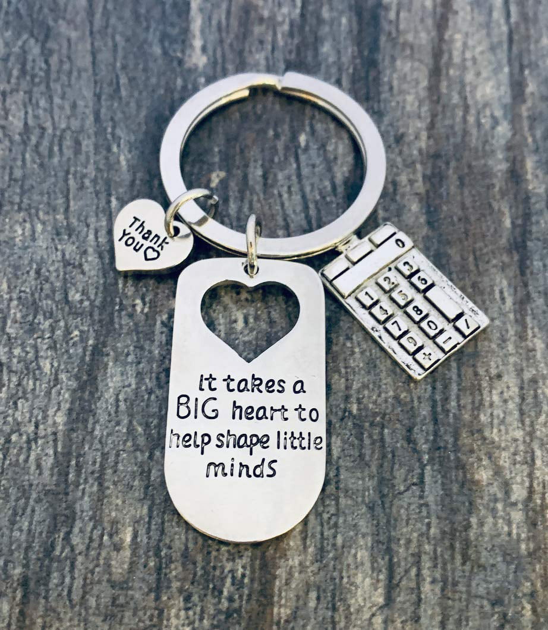 Infinity Collection Math Teacher Keychain, Teacher Big Minds Jewelry ...