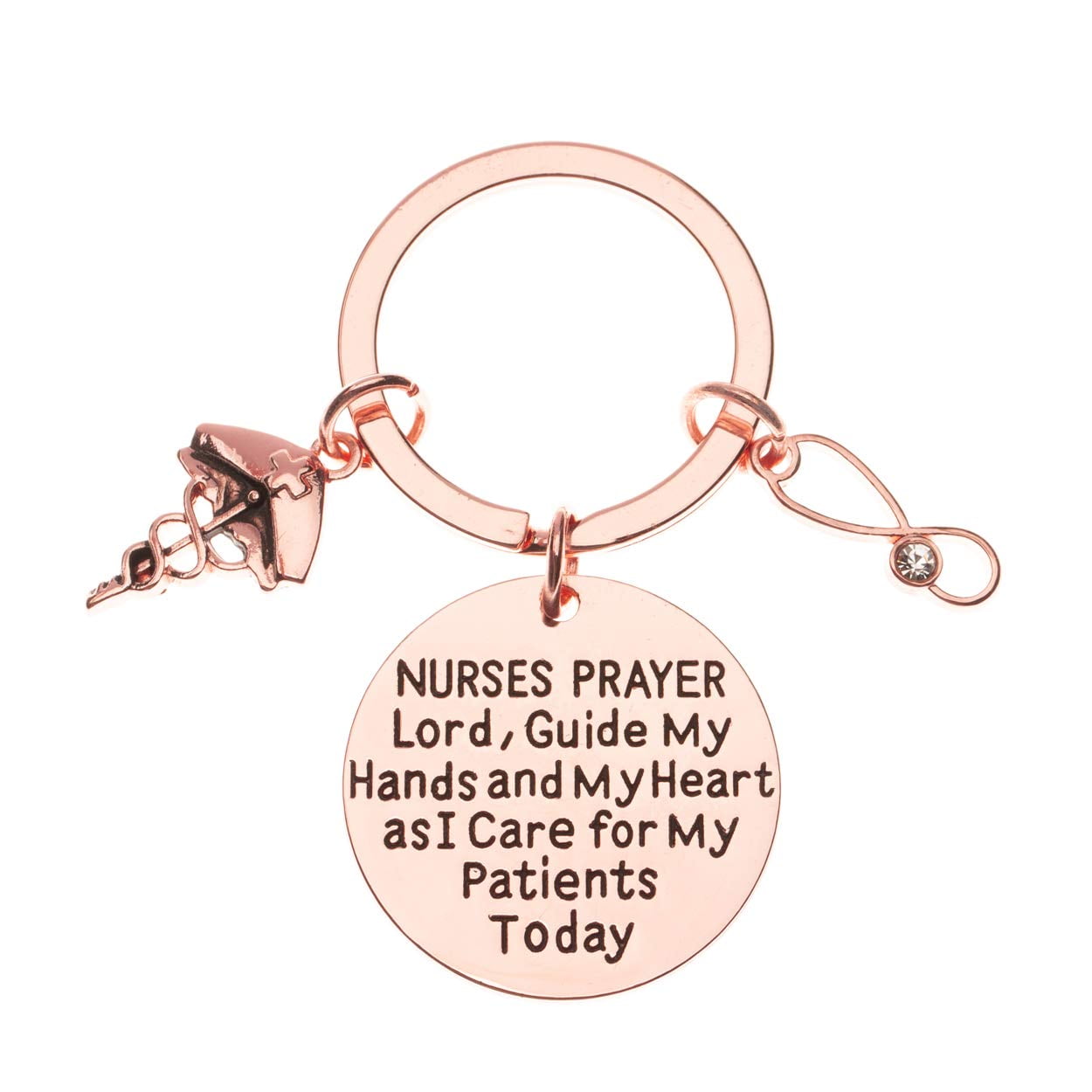 Infinity Collection Nurse Keychain, Nurse Gift, Nurse Prayer Keychain ...