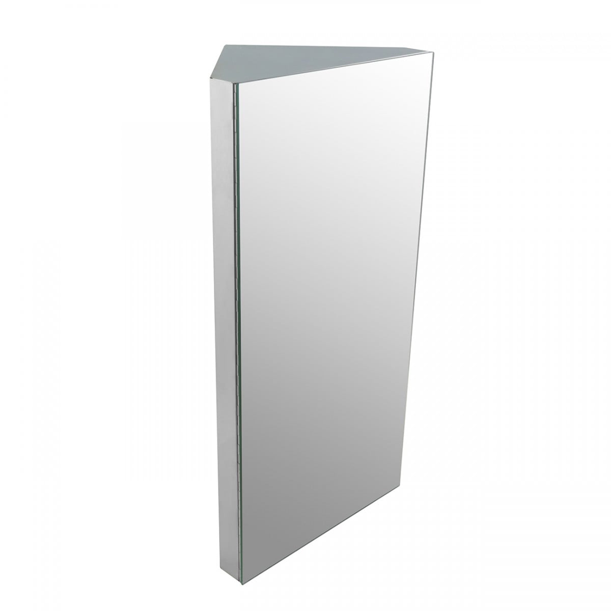 Infinity Corner Wall Mount Medicine Cabinet Brushed Stainless Steel w ...