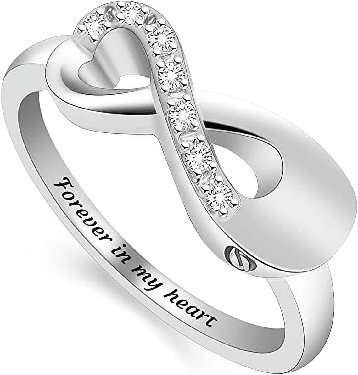 Infinity Cremation Ring for Ashes - Stainless Steel Cremation Inlay ...