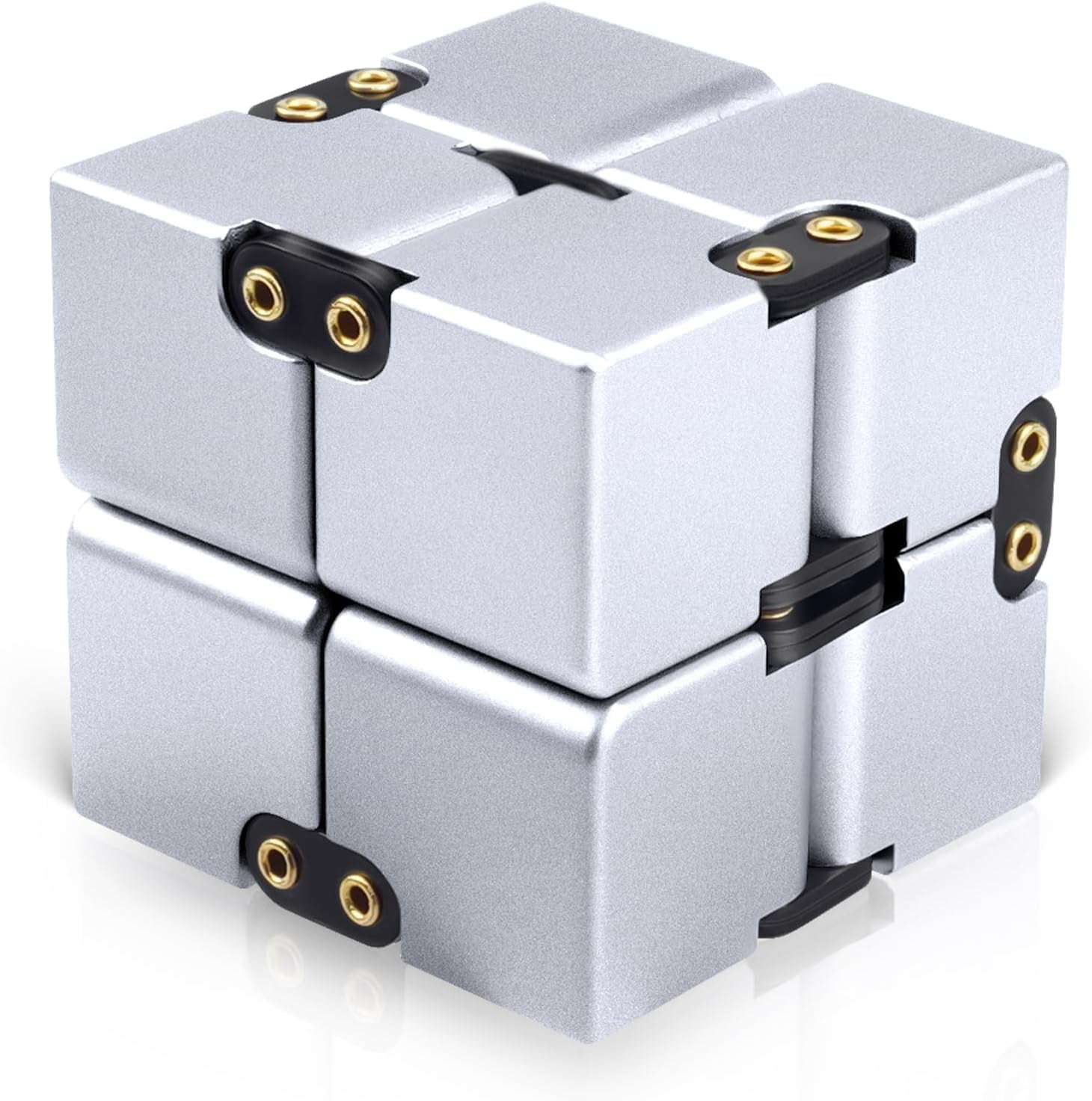 Infinity Cube Fidget Toy, Aluminum Alloy Metal Infinity Cubes, Fidget ...