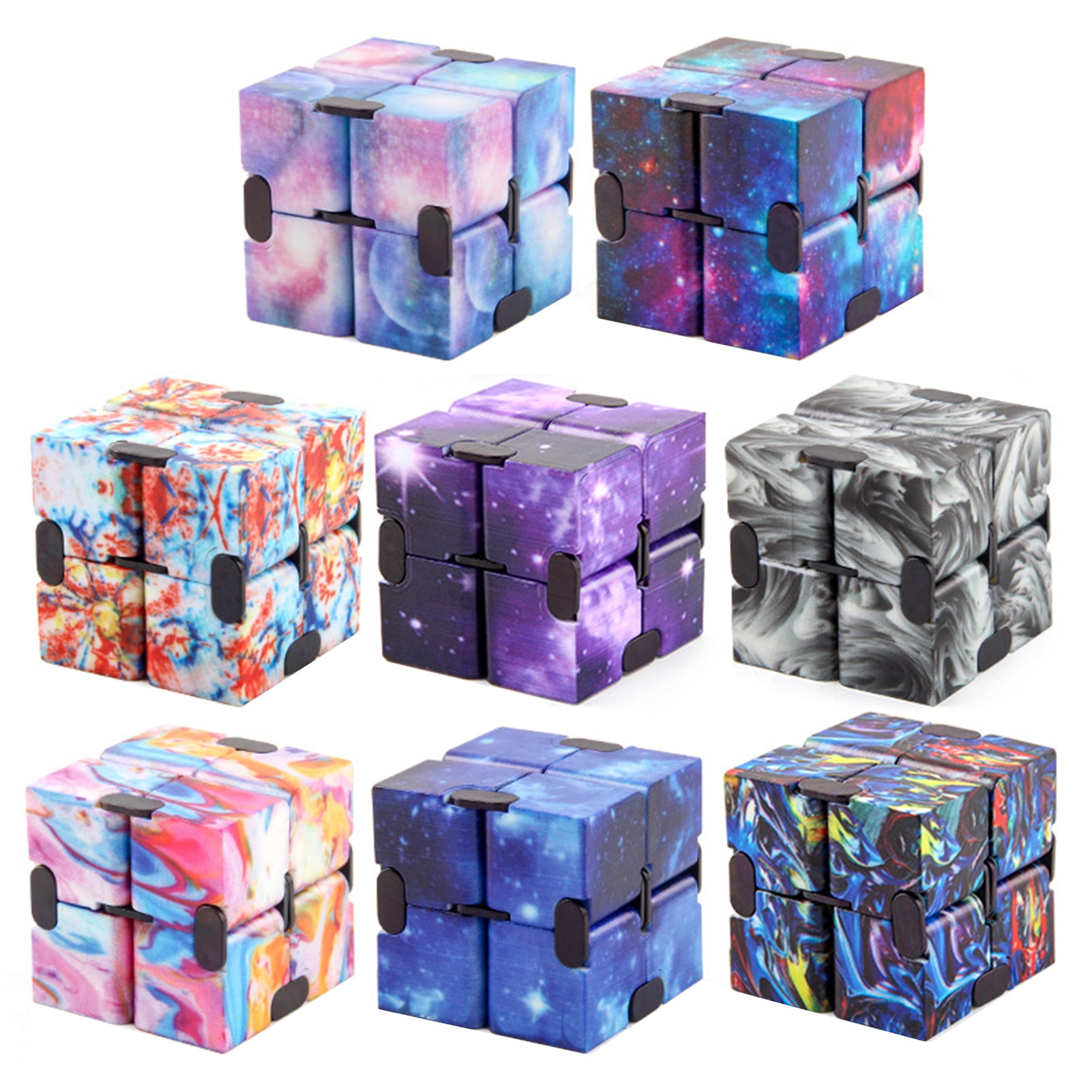 Infinity Cube Fidgets Toy, Plastic Stress Relief Toy, Finger Puzzle Toy ...