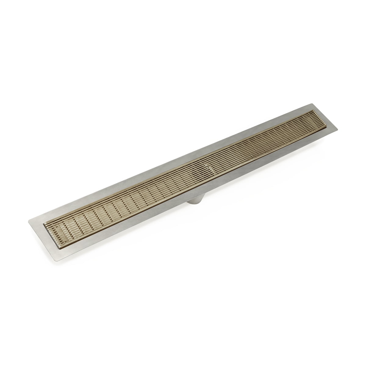 Infinity Drain 24" FFAS 6524 SB Linear Drain Kit: Satin Bronze ...