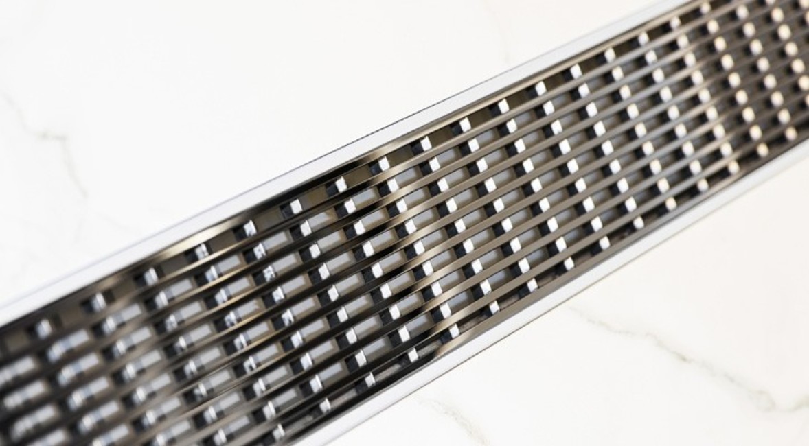 Infinity Drain S-Ag 6560 60" Grate, 60" Pvc Channel, Stop Ends, And ...