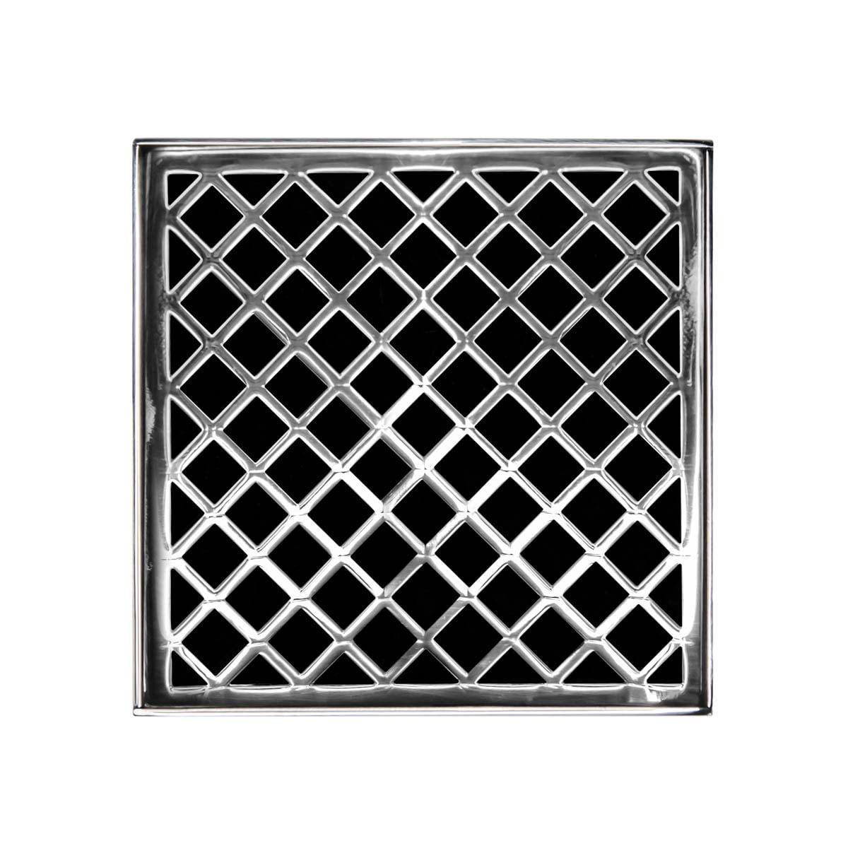 Infinity Drain 5" x 5" XS 5 PS Center Drain Decorative Cover: Polished ...