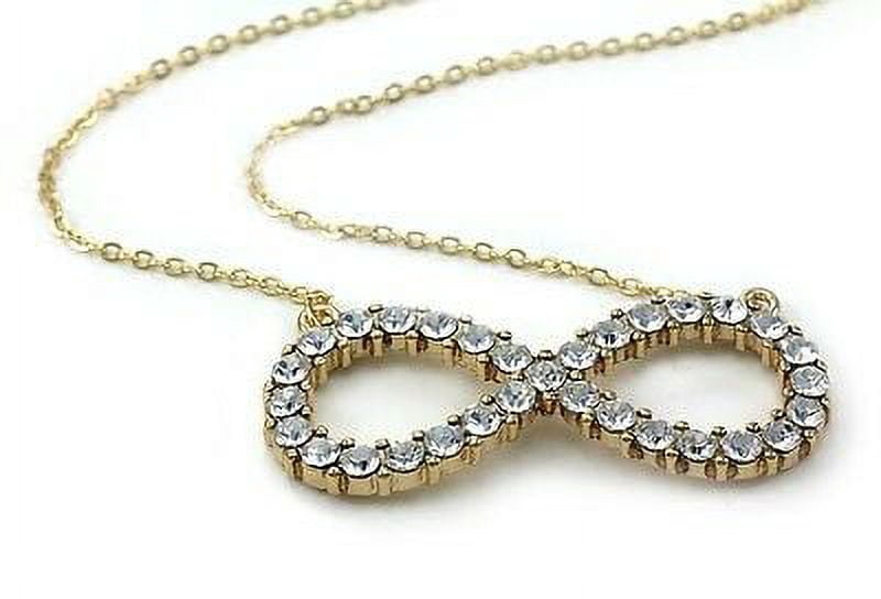 Infinity Eternity Forever Everlasting Love Pendant Necklace Gold Tone ...