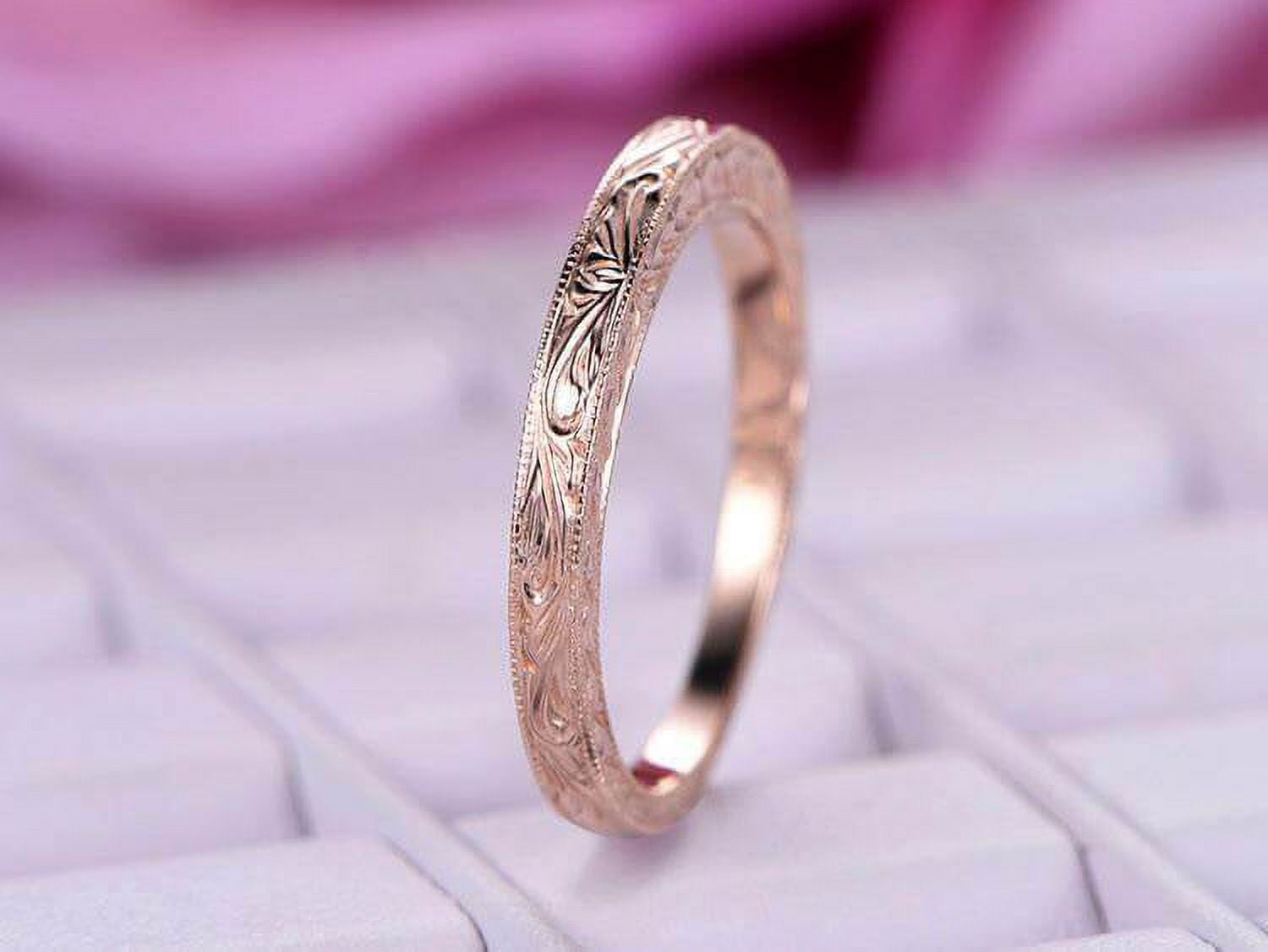 Infinity Eternity Wedding Ring Antique Art Deco Design Anniversary Ring ...