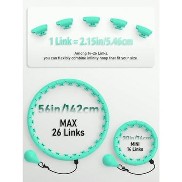 PRCTZ Weighted Hula Hoop, 2.5 lb Exercise Hula Hoops for Adults, 8 ...