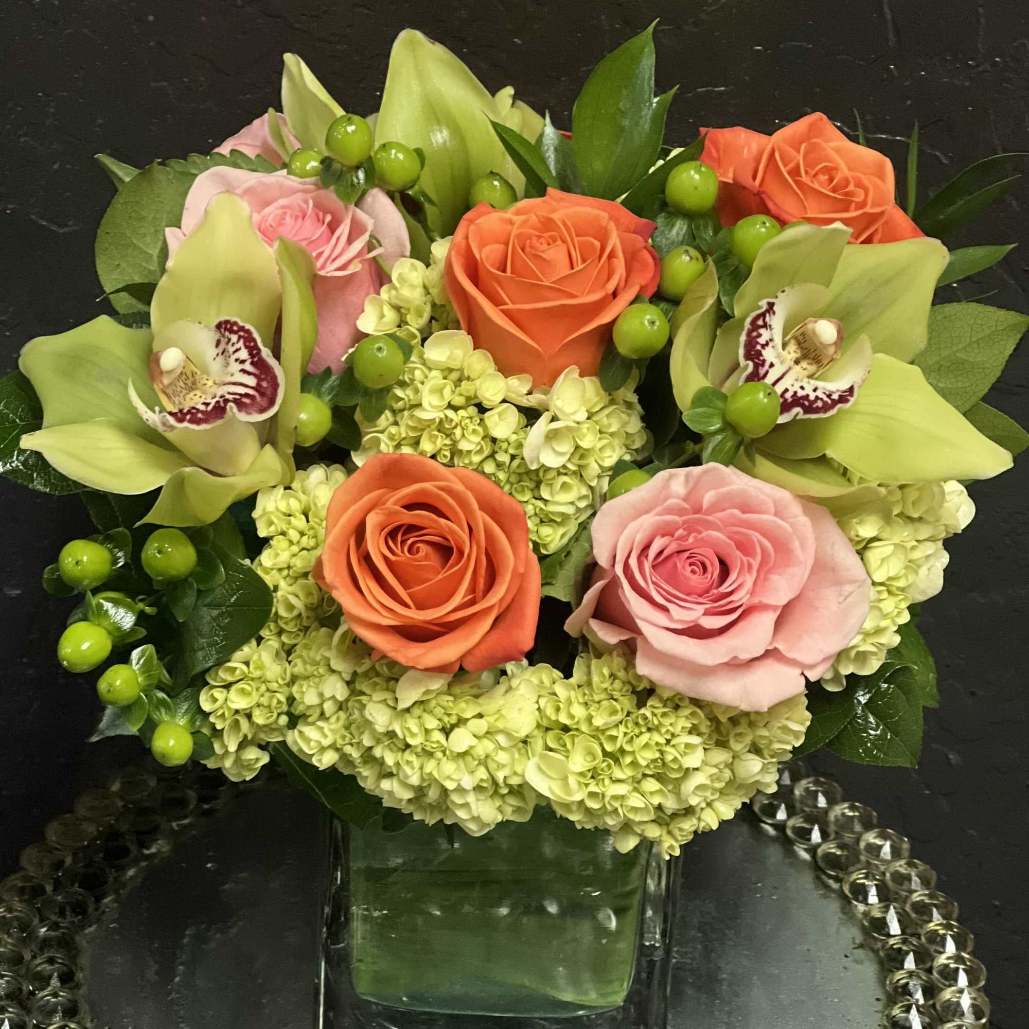 Infinity Floral Designs Blush Cymbidium Garden - Standard - Walmart.com