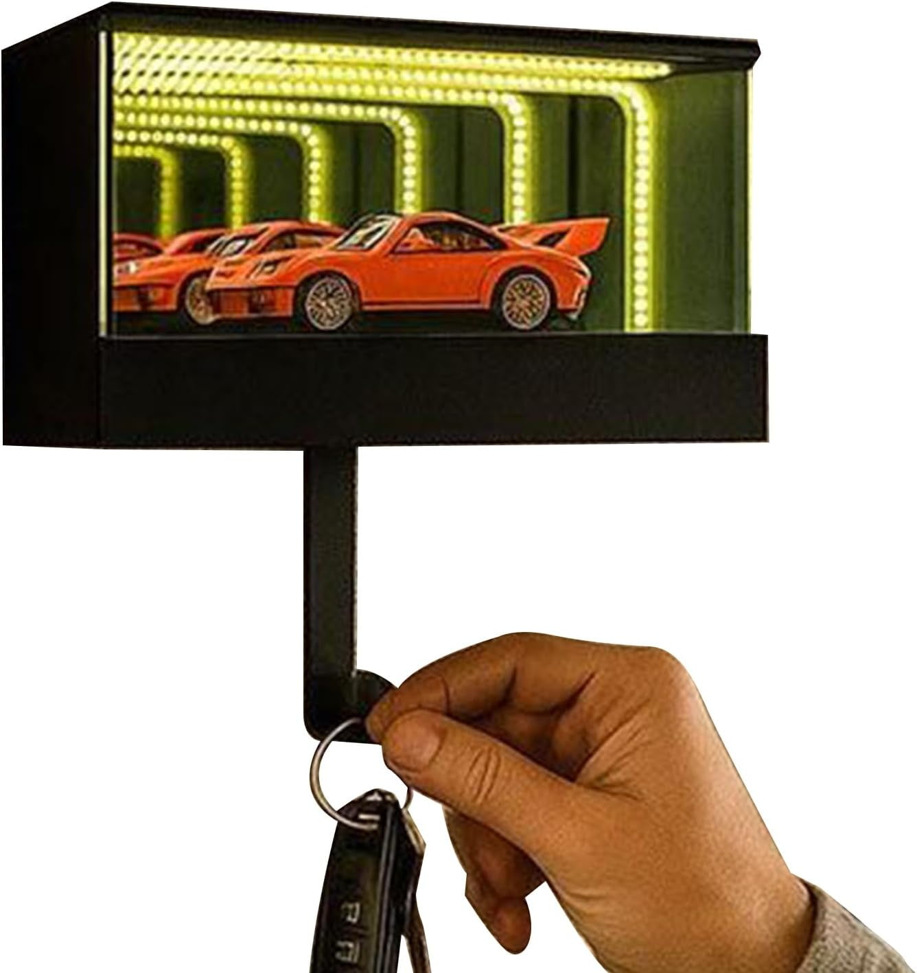 Infinity Garage Keychain Hanger | Mirrored Car Garage Key Holder for ...