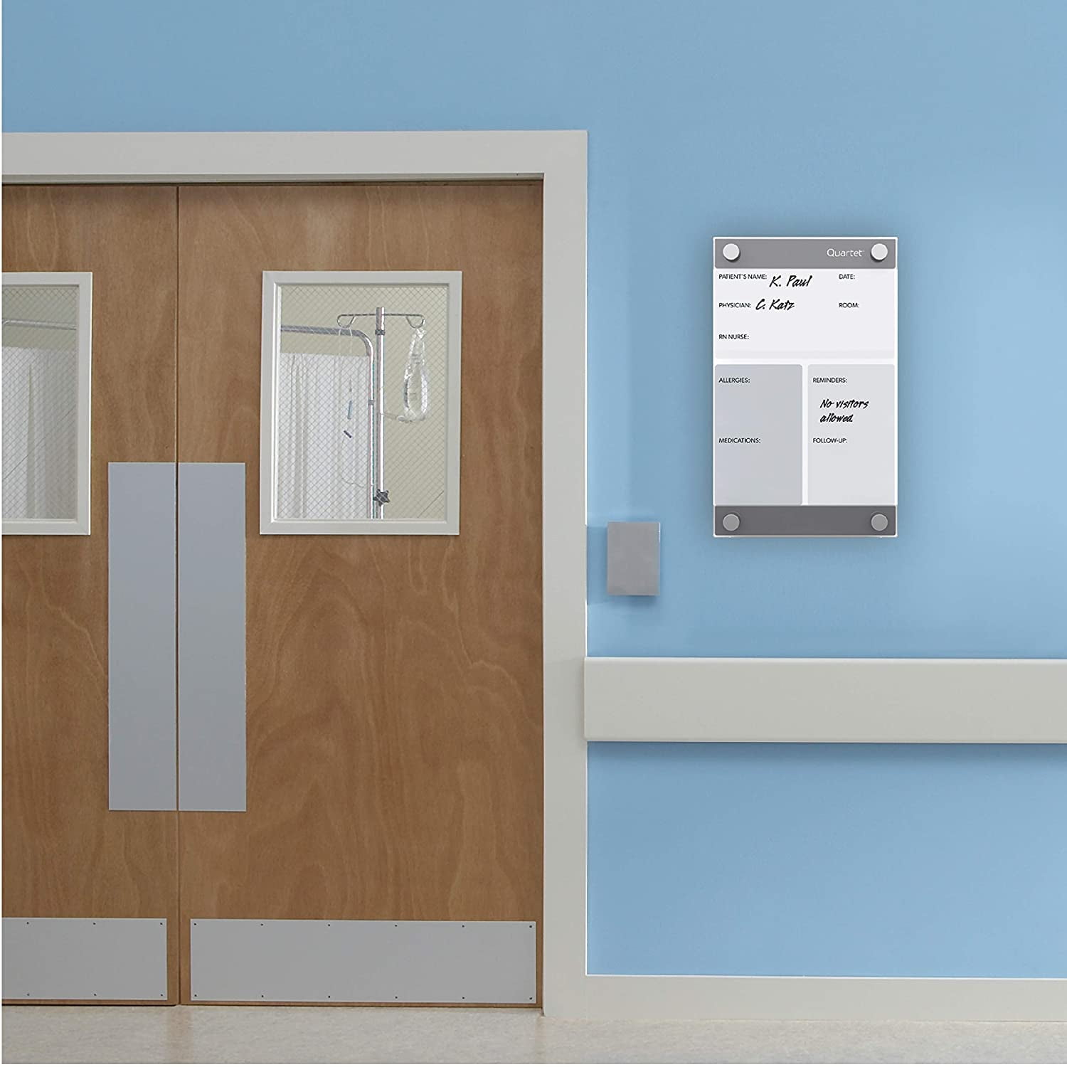 Infinity Glass Board - 8.5" x 11" Magnetic Dry Erase Board with ...