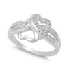 Tioneer Sterling Silver Cubic Zirconia Heart Iconic Infinity Symbol ...