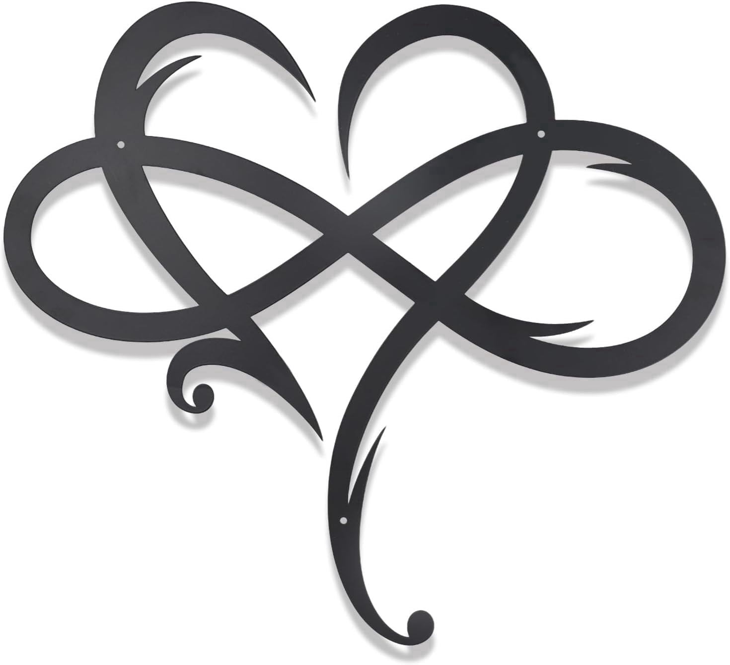 Infinity Heart Metal Wall Decor,Infinity Heart Wall Decor for Room ...