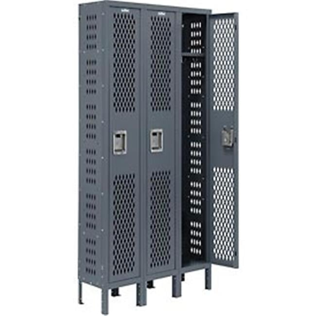 Infinity Heavy Duty Ventilated Steel Locker - Gray - 12 x 12 x 72 in ...