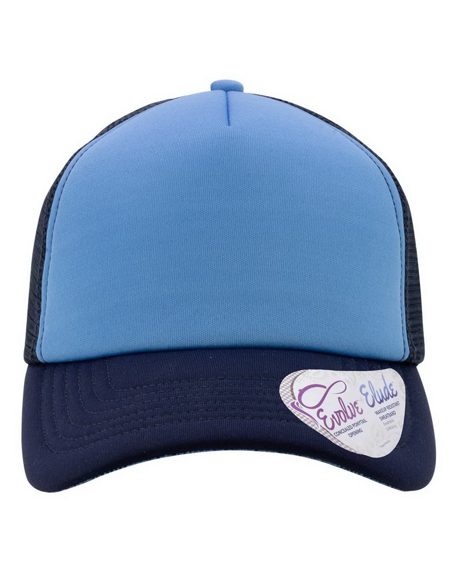 Infinity Her ROSIE Women's Foam Trucker Cap-Light Blue/ Navy/ Navy ...