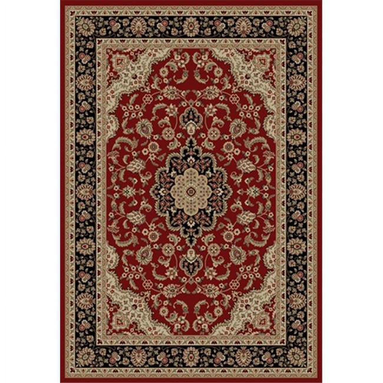 Infinity Home Barclay Medallion Kashan Area Rug - Red - Walmart.com