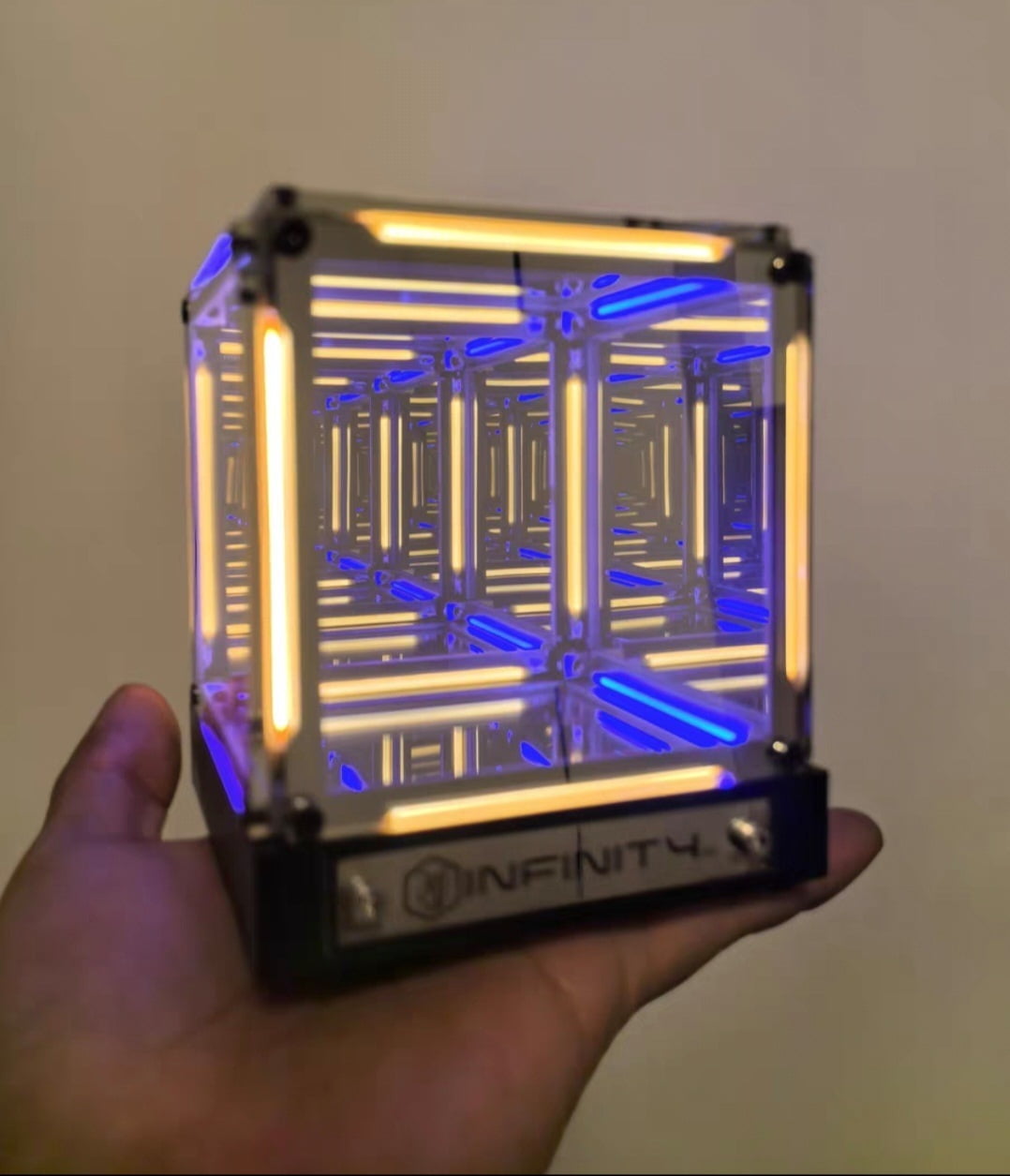 Infinity Hyper Cube LED Light One Touch Control Switch Endless Abyss ...