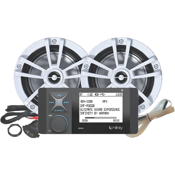 Infinity INFMPK3000 Wake Series Source Unit w/1 Pr. 6.5" 225W Speakers ...