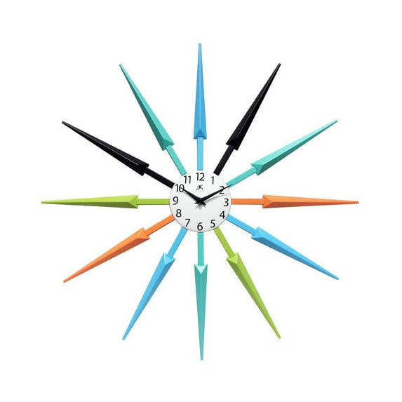 Infinity Instruments 15555MC Mid Century Modern 24 Inch Wall Clock ...