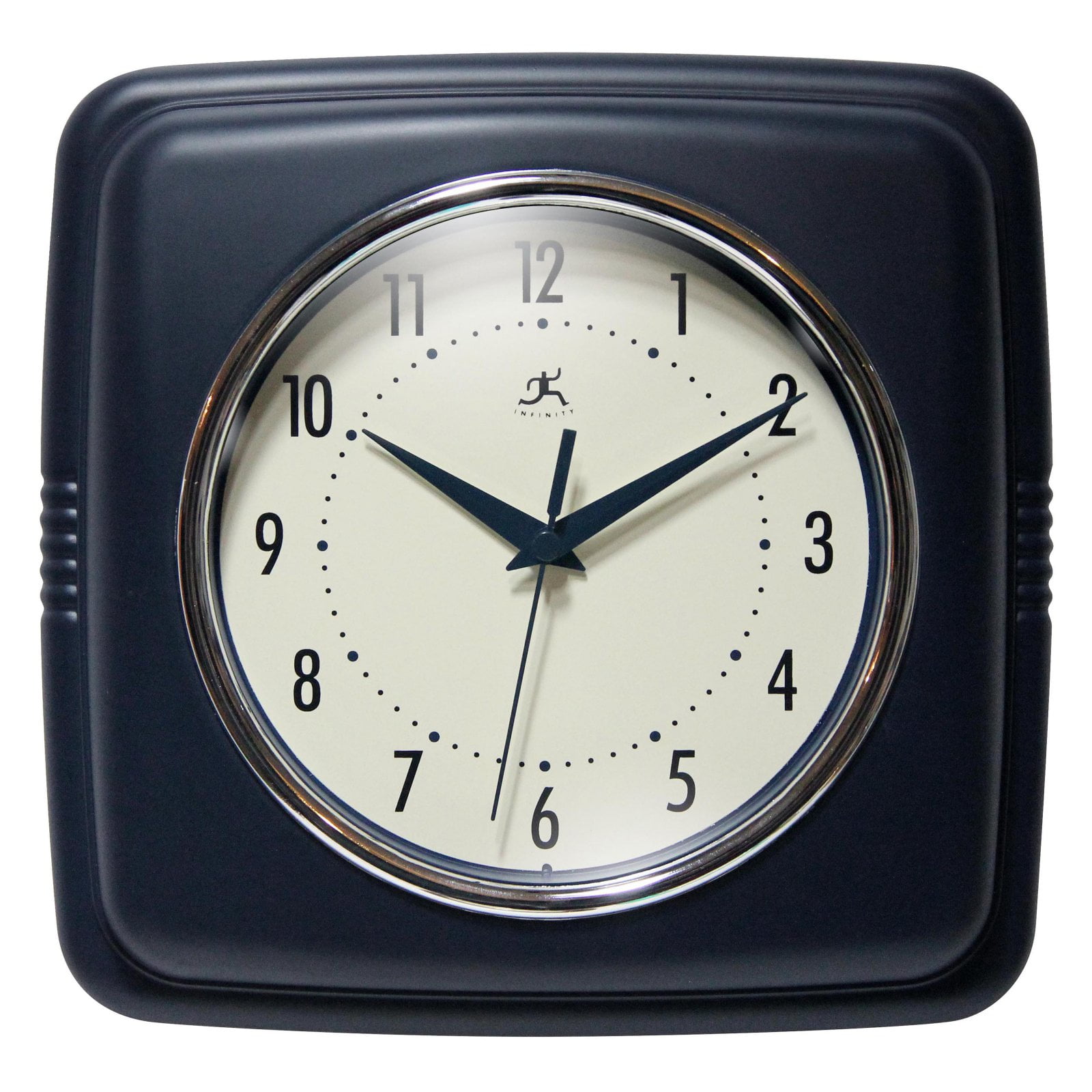 Infinity Instruments 9 Square Retro 9W x 9H in. Wall Clock - Walmart.com
