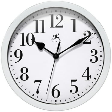 Infinity Instruments Sofia Brown Traidtional Analog Display Silent 12-inch Wall Clock - Walmart.com