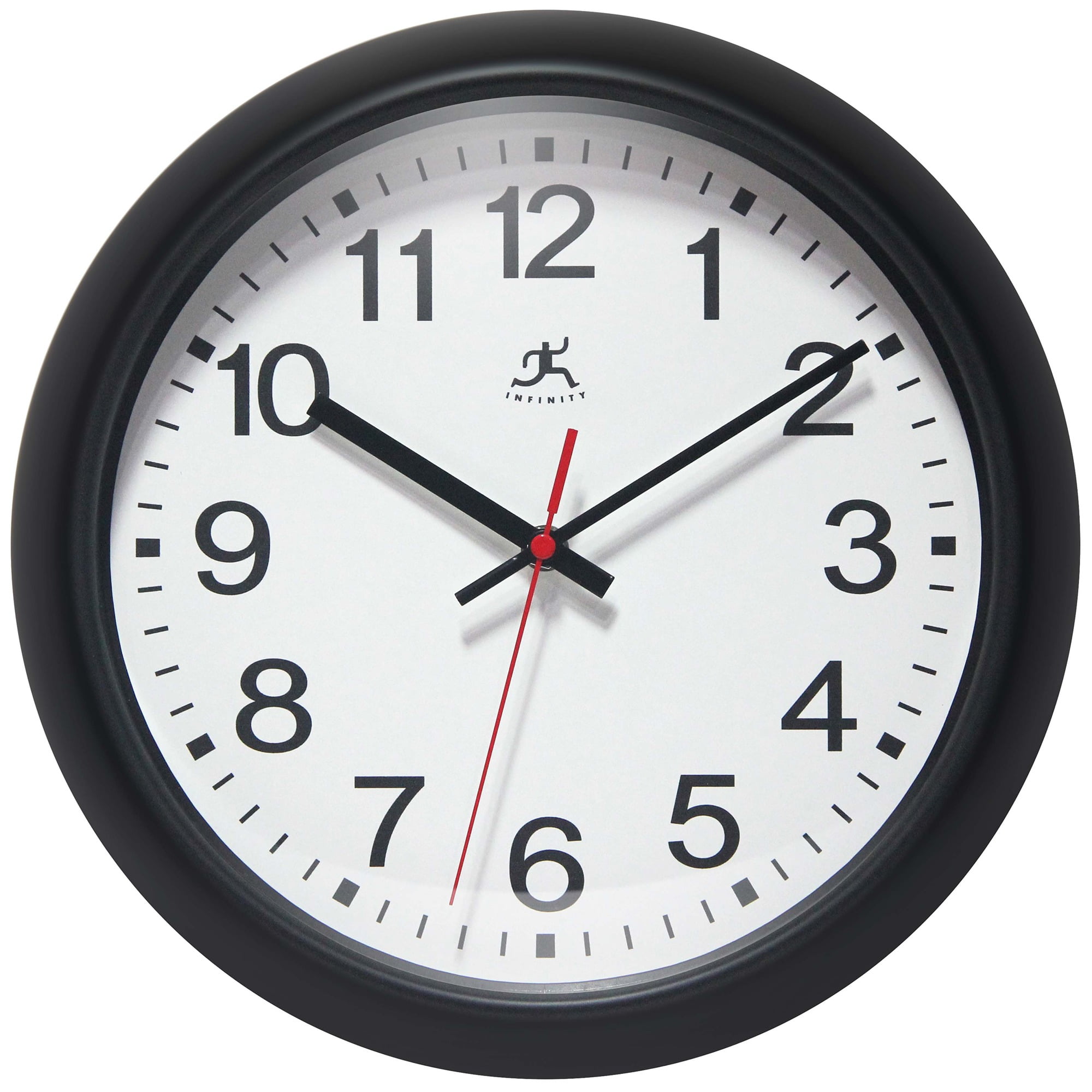 Infinity Instruments Director Wall Clock, Black, 12" - Walmart.com