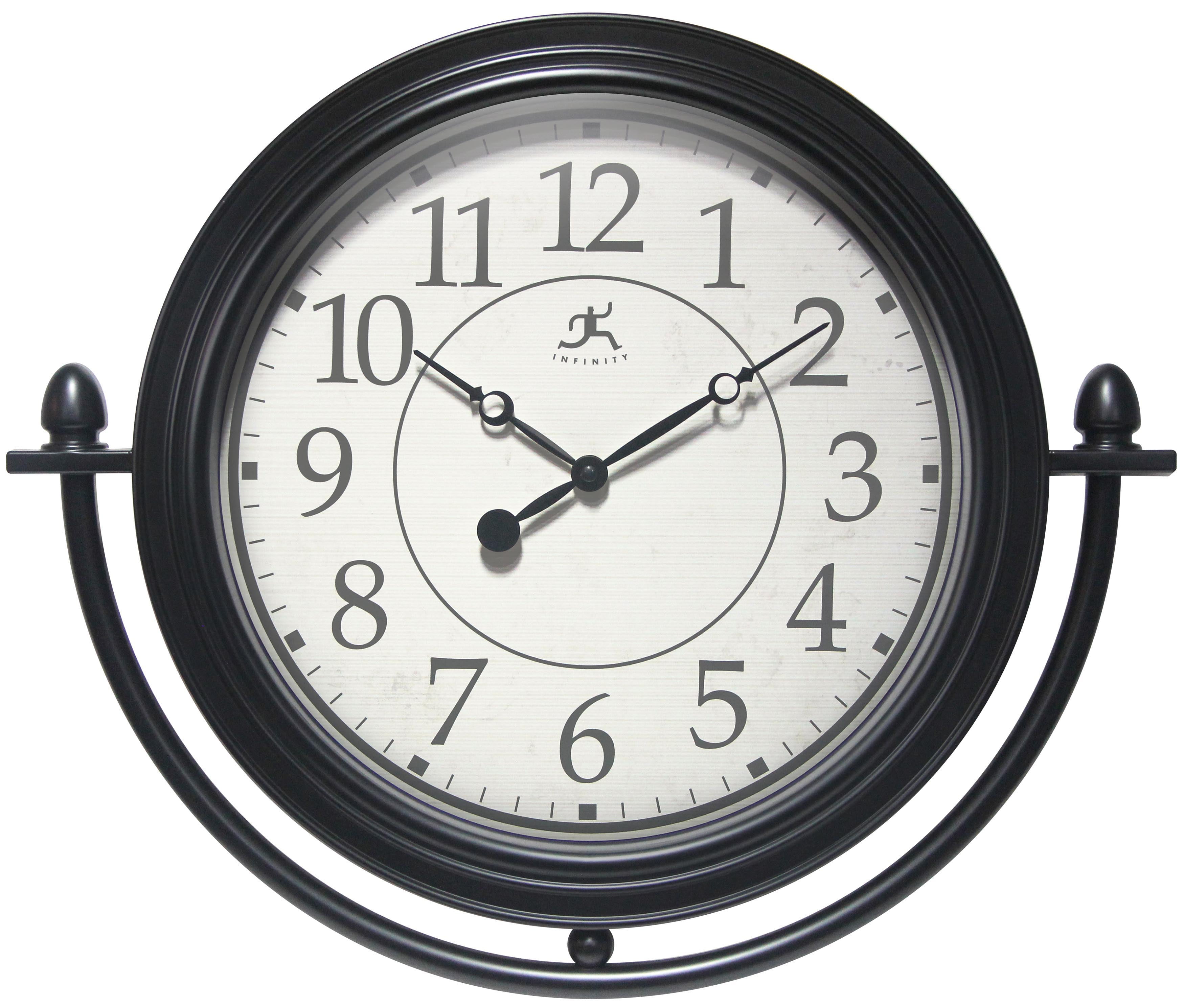 Infinity Instruments Finial Plastic 15.75" Indoor Wall Clock with ...