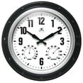Infinity Instruments Forecaster Silver Outdoor Wall Clock with ...