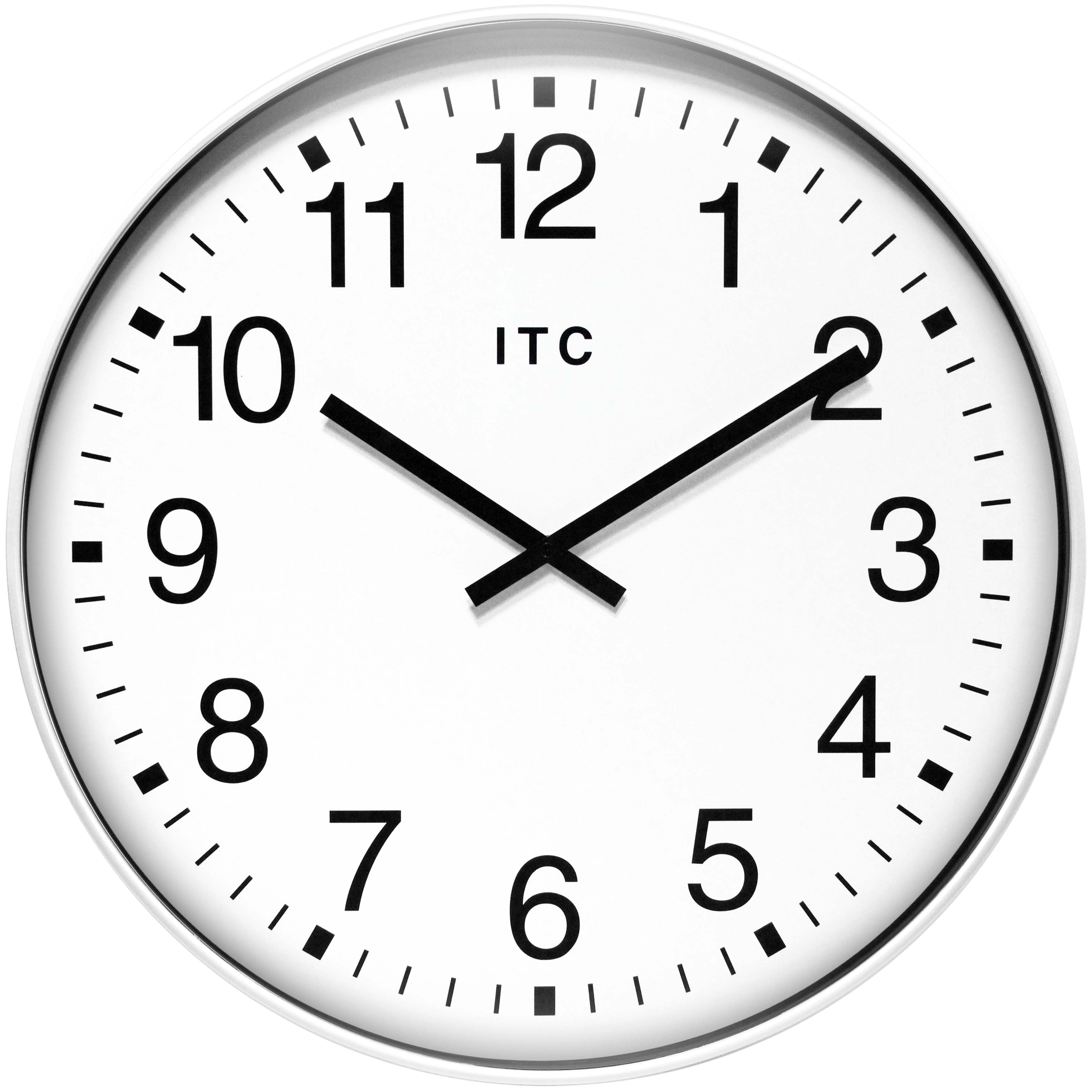 Infinity Instruments ITC Profuse Round White Business Wall Clock 19.375 ...