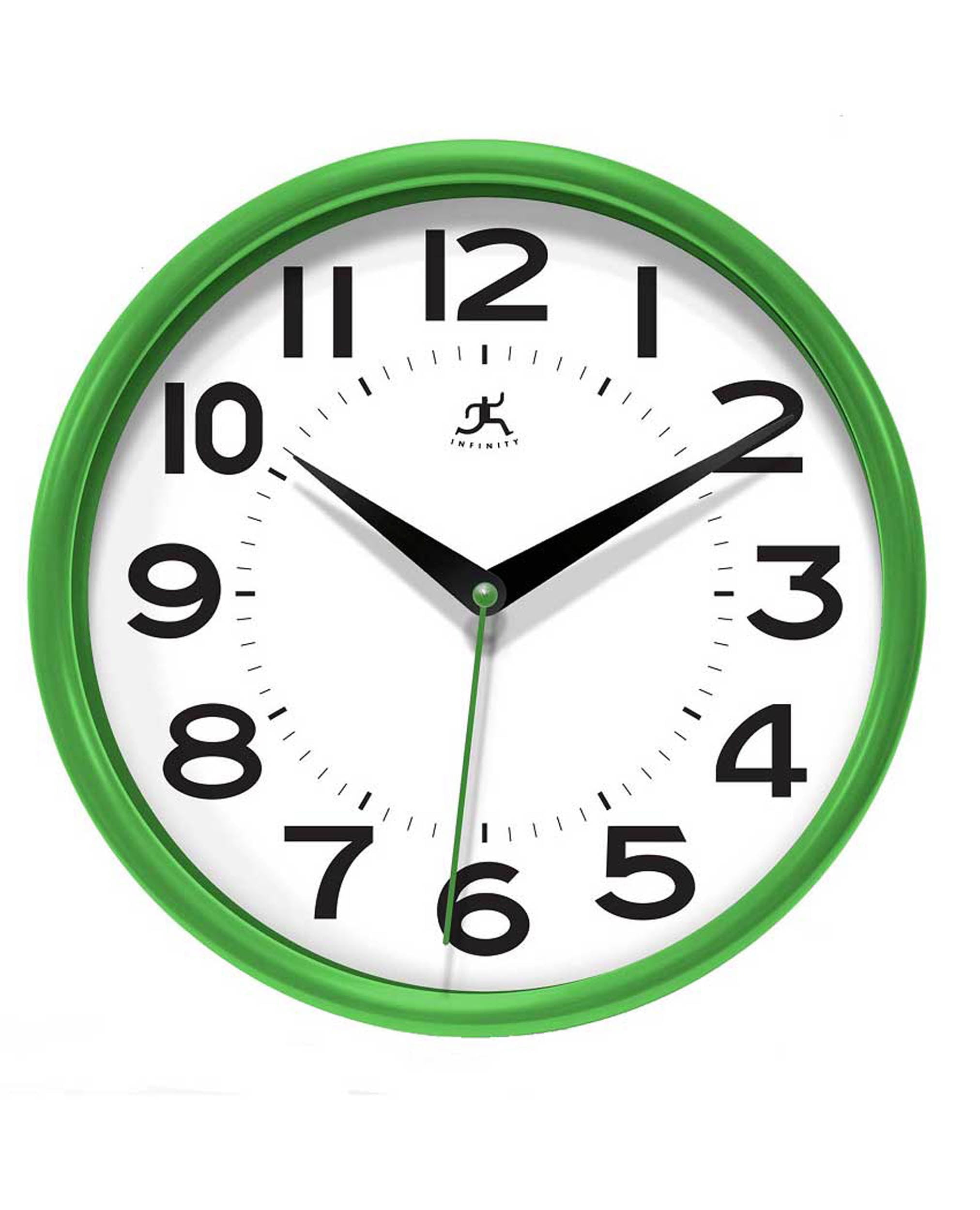 Infinity Instruments Metro Green Modern Analog Display 9-inch Wall ...