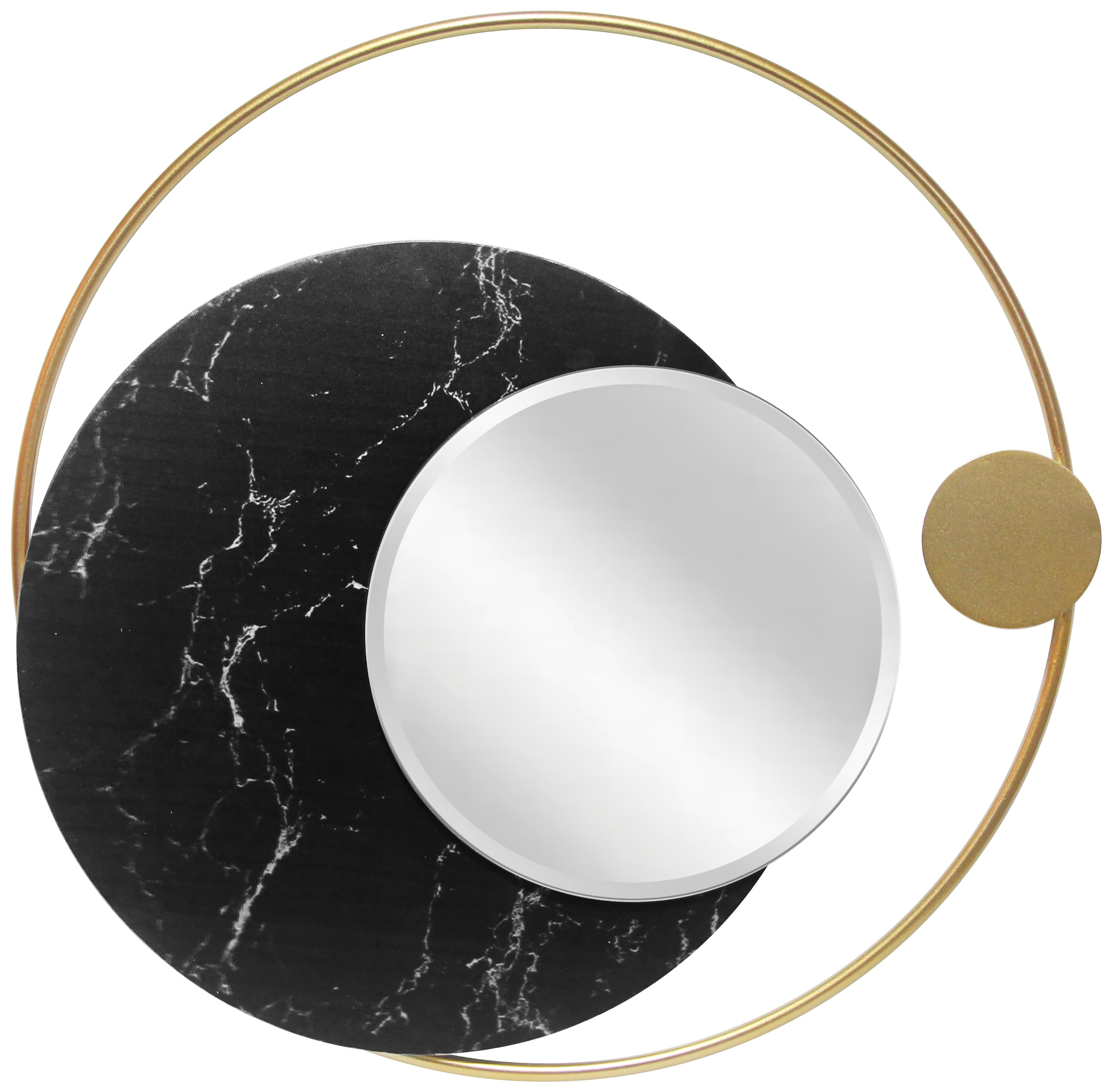 Infinity Instruments Moon Phase Mirror Metal 19.5" Indoor Wall Mirror ...