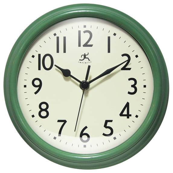 Infinity Instruments Nostalgic Plastic 9.5" Business/Office Indoor Wall ...