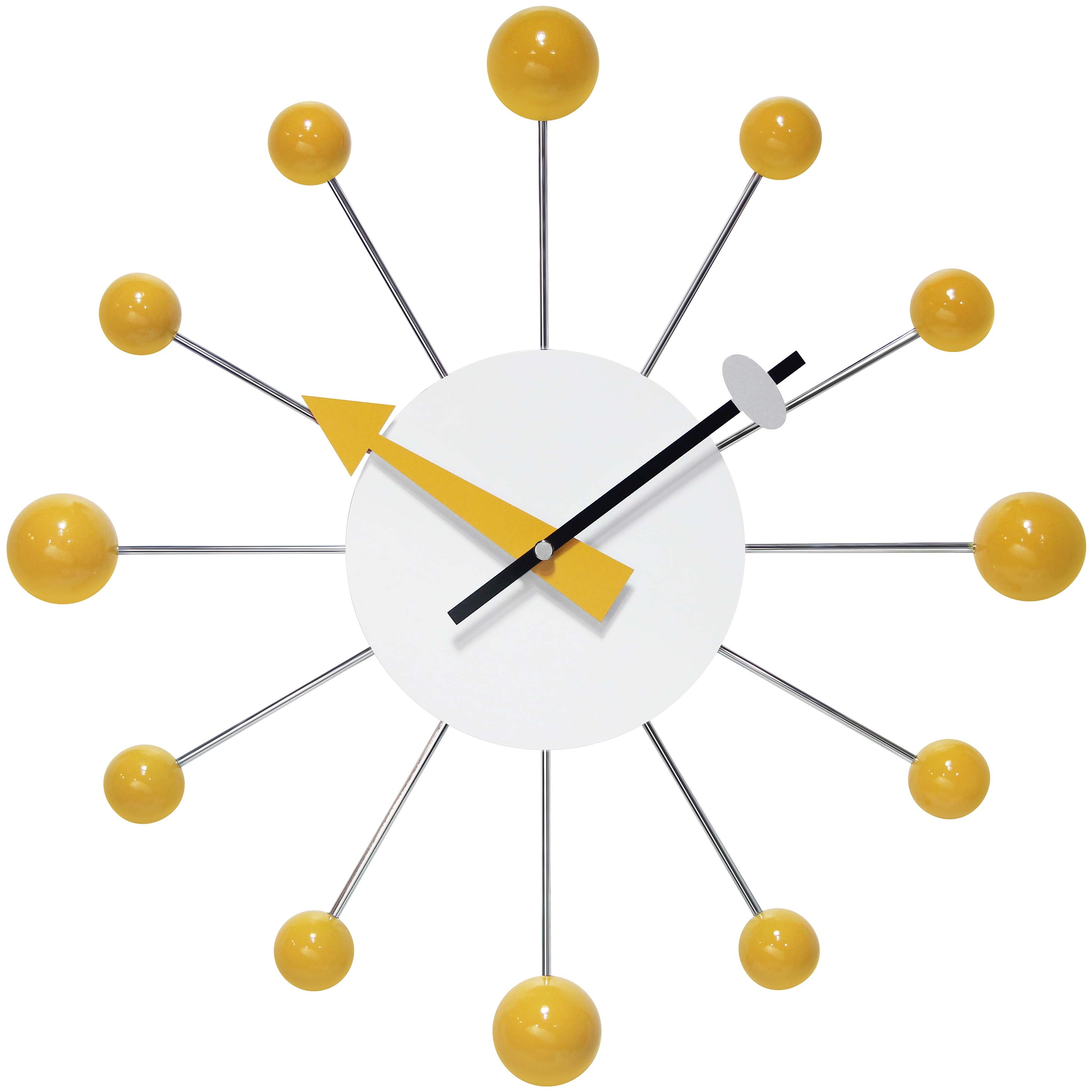 Infinity Instruments Orb Spoke 15 Inch Starburst Indoor Wall Clock ...