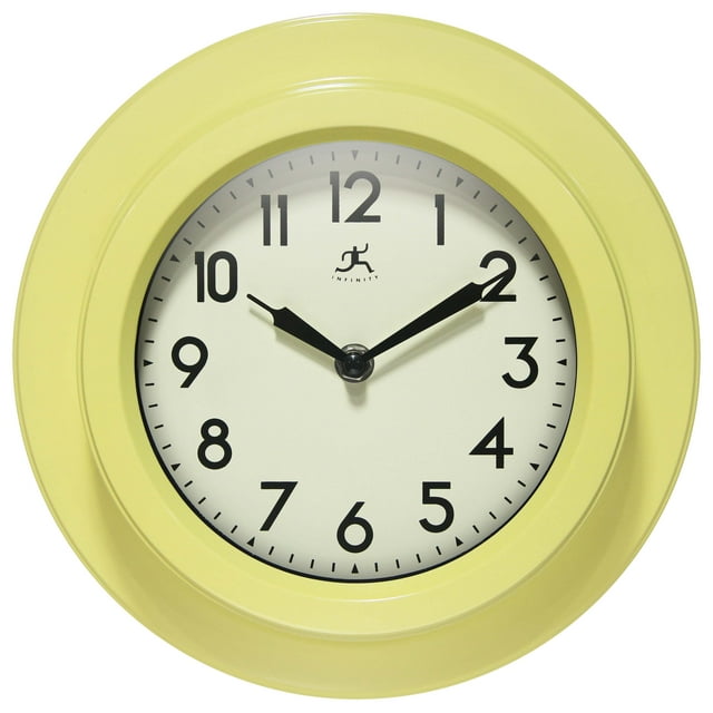 Infinity Instruments Retro Escape Plastic 9.75" Indoor Wall Clock with ...