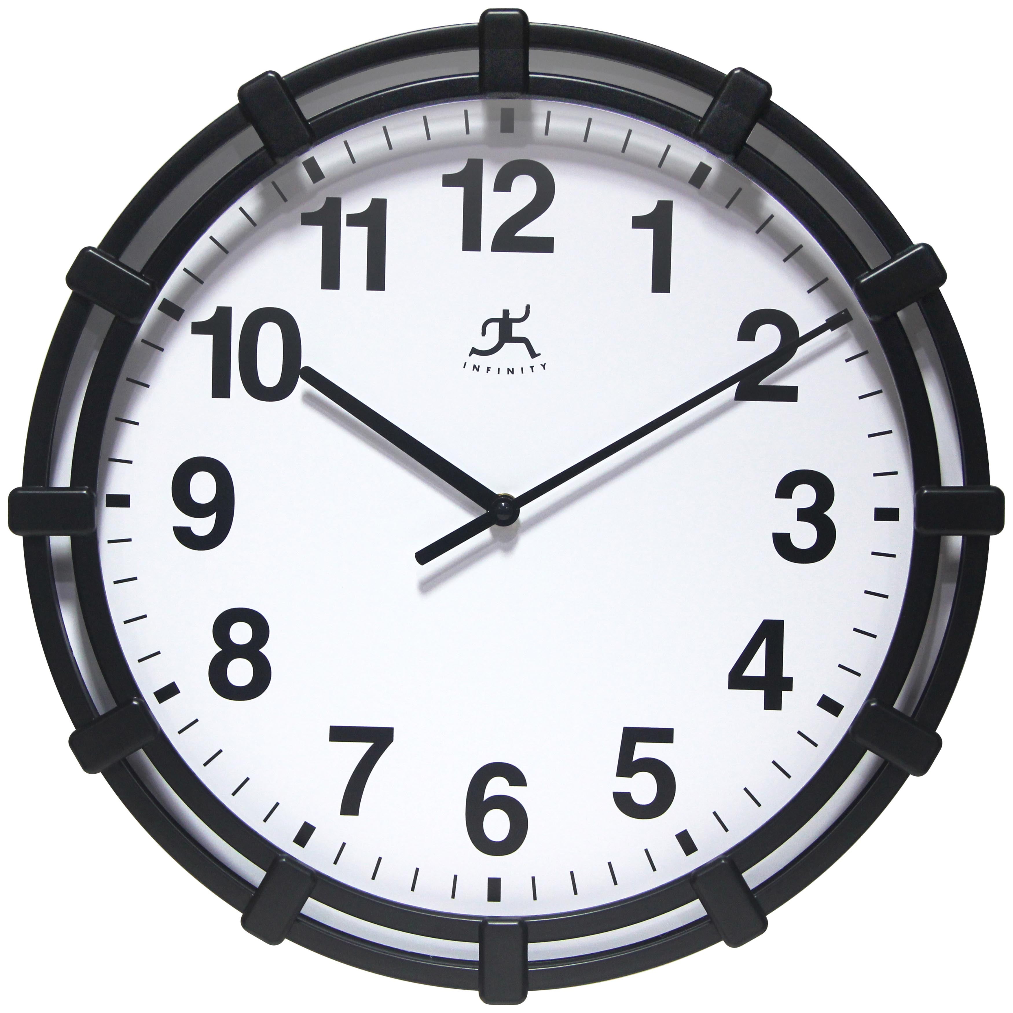 Infinity Instruments Skipper Plastic 16" Indoor Wall Clock with Quartz ...