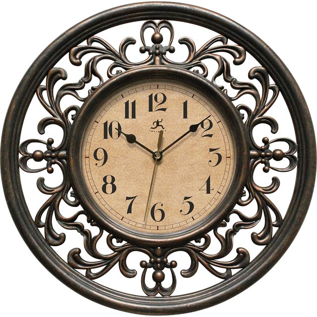 Infinity Instruments Sofia Brown Traidtional Analog Display Silent 12 ...