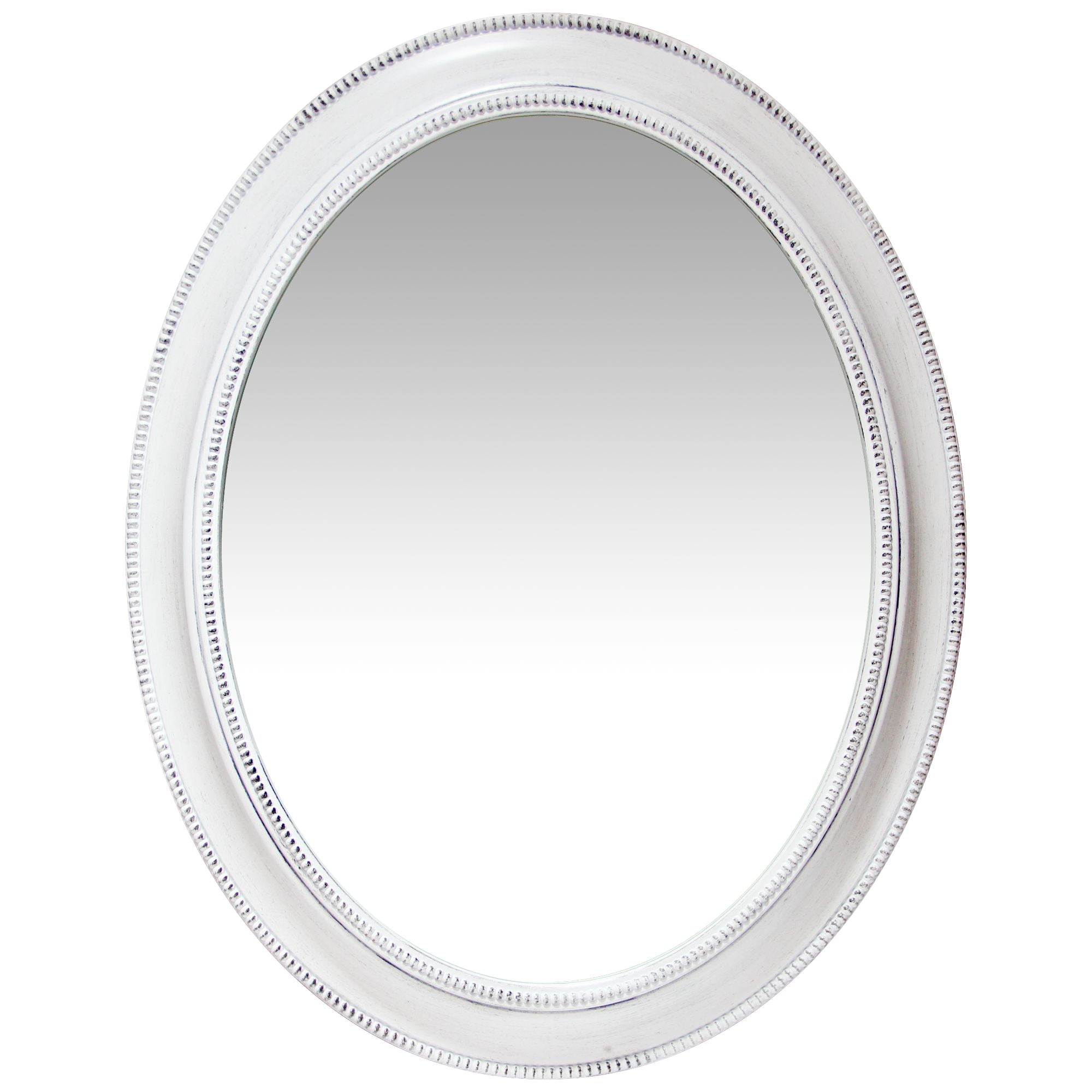 Infinity Instruments Sonore Aged White Oval Transitional 30-inch Wall ...