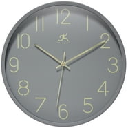 Infinity Instruments Vogue Round Gray & Rose Gold 12-inch Analog Wall ...