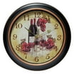 Yosemite Circular Wooden Skip Movement Wall Clock with Rooster Print ...