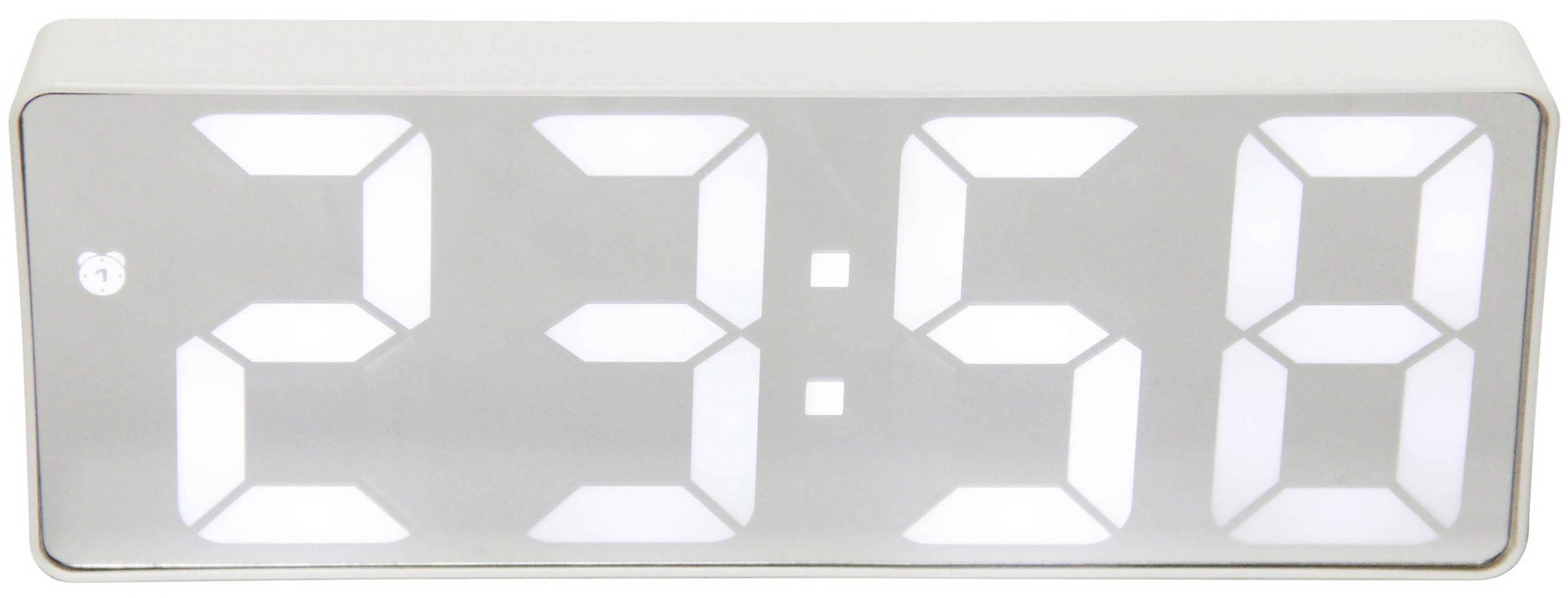 Infinity Instruments White Modern Digital Display 2.25-inch Tabletop ...