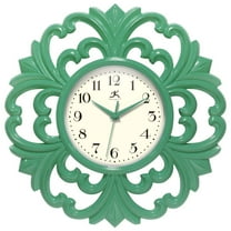 Infinity Instruments, Indoor Outdoor Wall Clock, 13" x 13", Gray ...