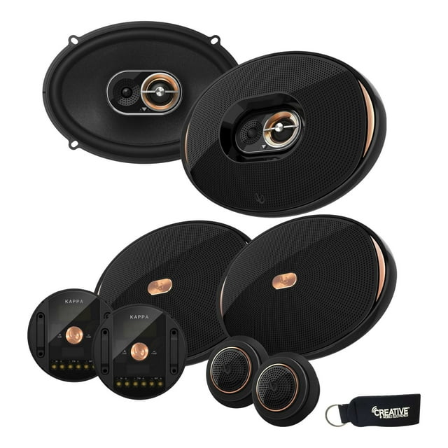 Infinity KAPPA-90CSX 6x9" Component Speakers + Infinity KAPPA-93IX 6x9 ...