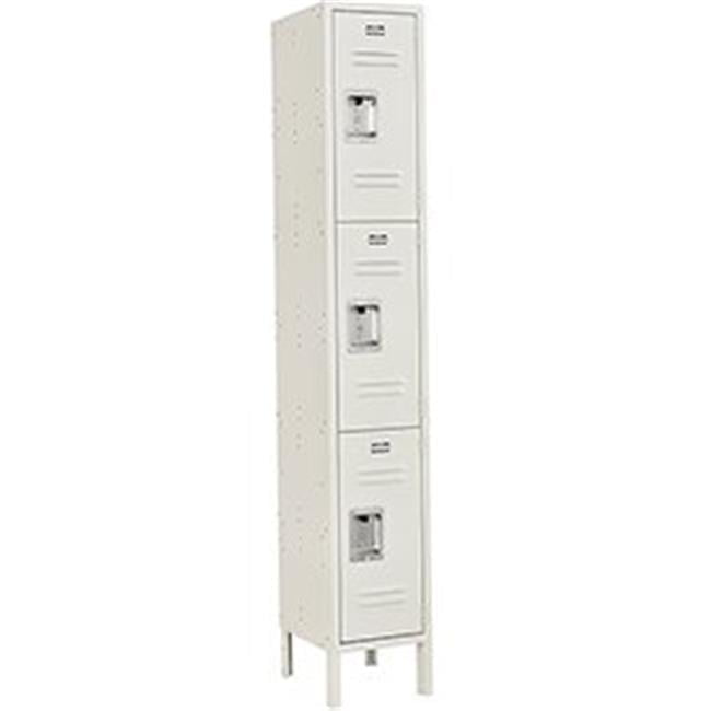 Infinity Locker 3 Tier 12 x 15 x 24 in. 3 Door Ready to Assemble - Tan ...