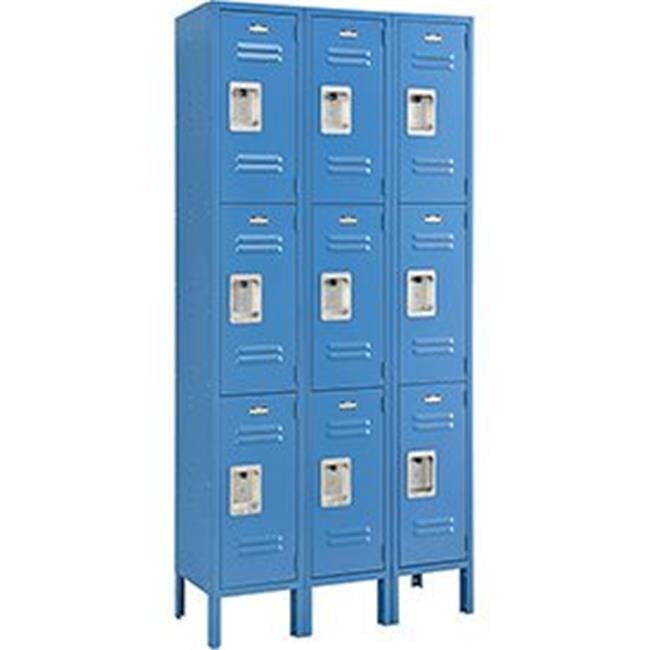 Infinity Locker 3 Tier 12 x 15 x 24 in. 9 Door Ready to Assemble - Blue ...