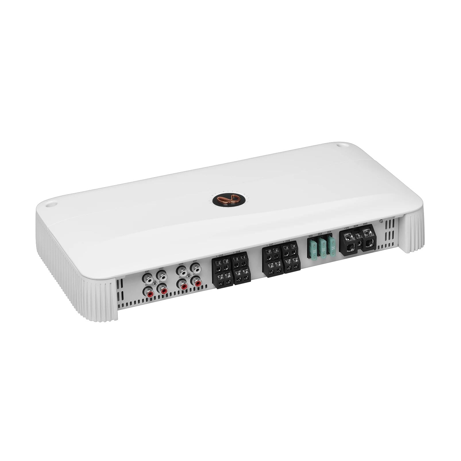 Infinity MARINEM6008A Marine Amplifier, 75 Watts RMS x 8, 250 Watts RMS ...