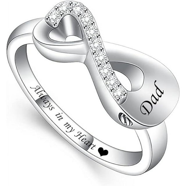 Infinity Mini Urn Ring Hold Loved Ones Ashes Cremation Urn Ring for Dad ...